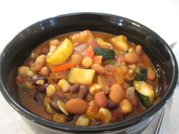 Vegetable Chili with 4 Beans - Poor Man's Gourmet Kitchen